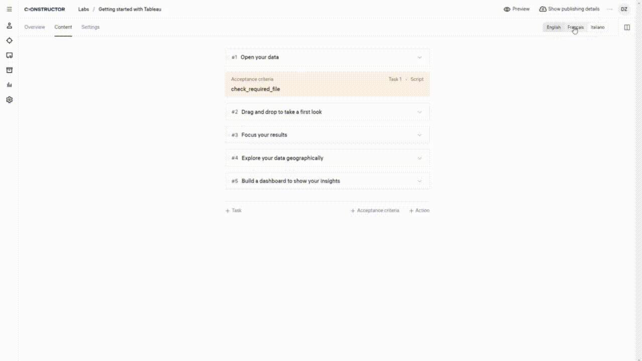 Virtual Lab | Constructor